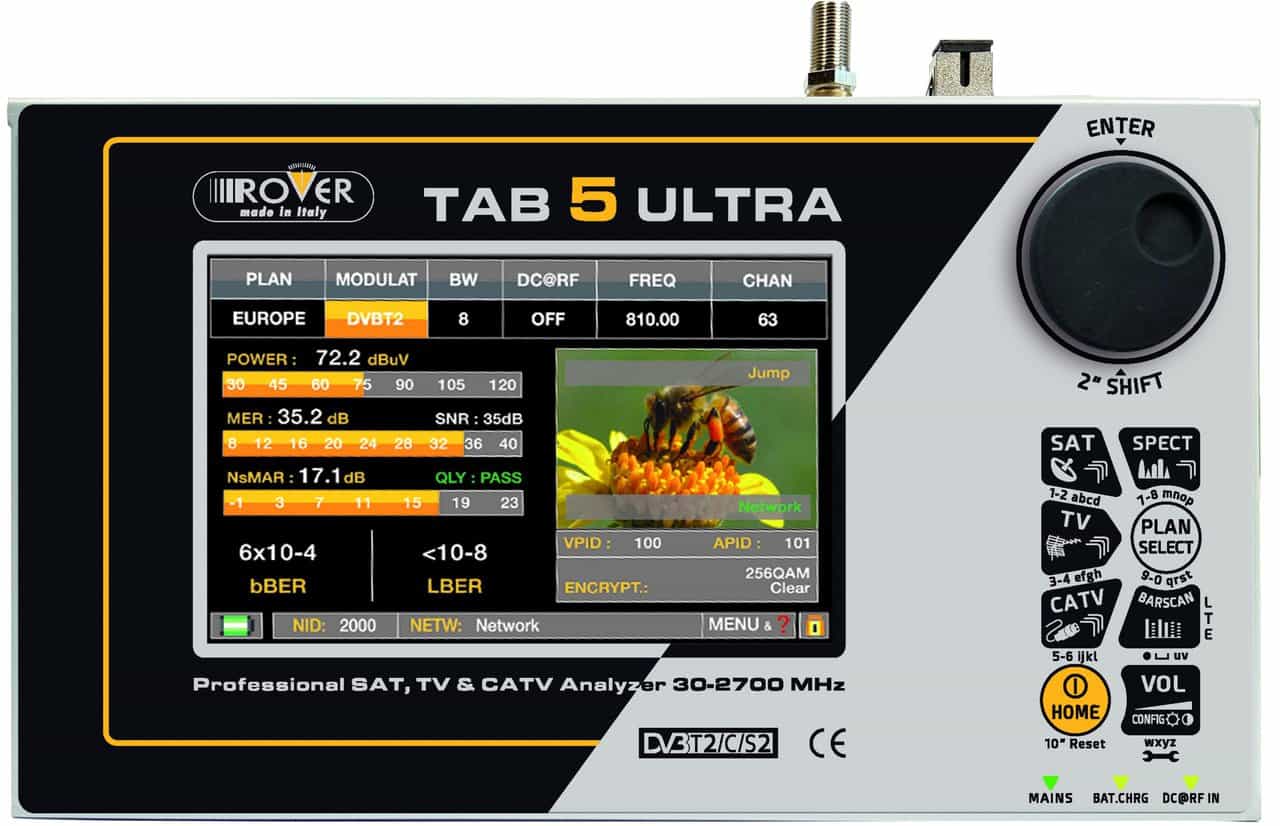 HD TAB 5 ULTRA - ROVER Instruments Antennenmessgerät